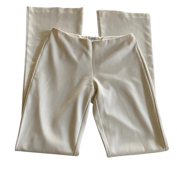 Cache | Pants & Jumpsuits | Cache Cream Pants Flat Front Slacks Women ...